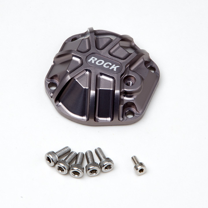 Gmade 3D Machined Differential Cover (Titanium Gray) for GS01 Axle ...