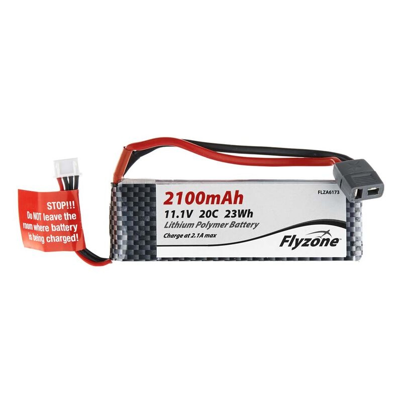 FLZA6162 FLYZONE Battery 3S 11.1V 2100mAh 20C - Extreme R/C Hobbies