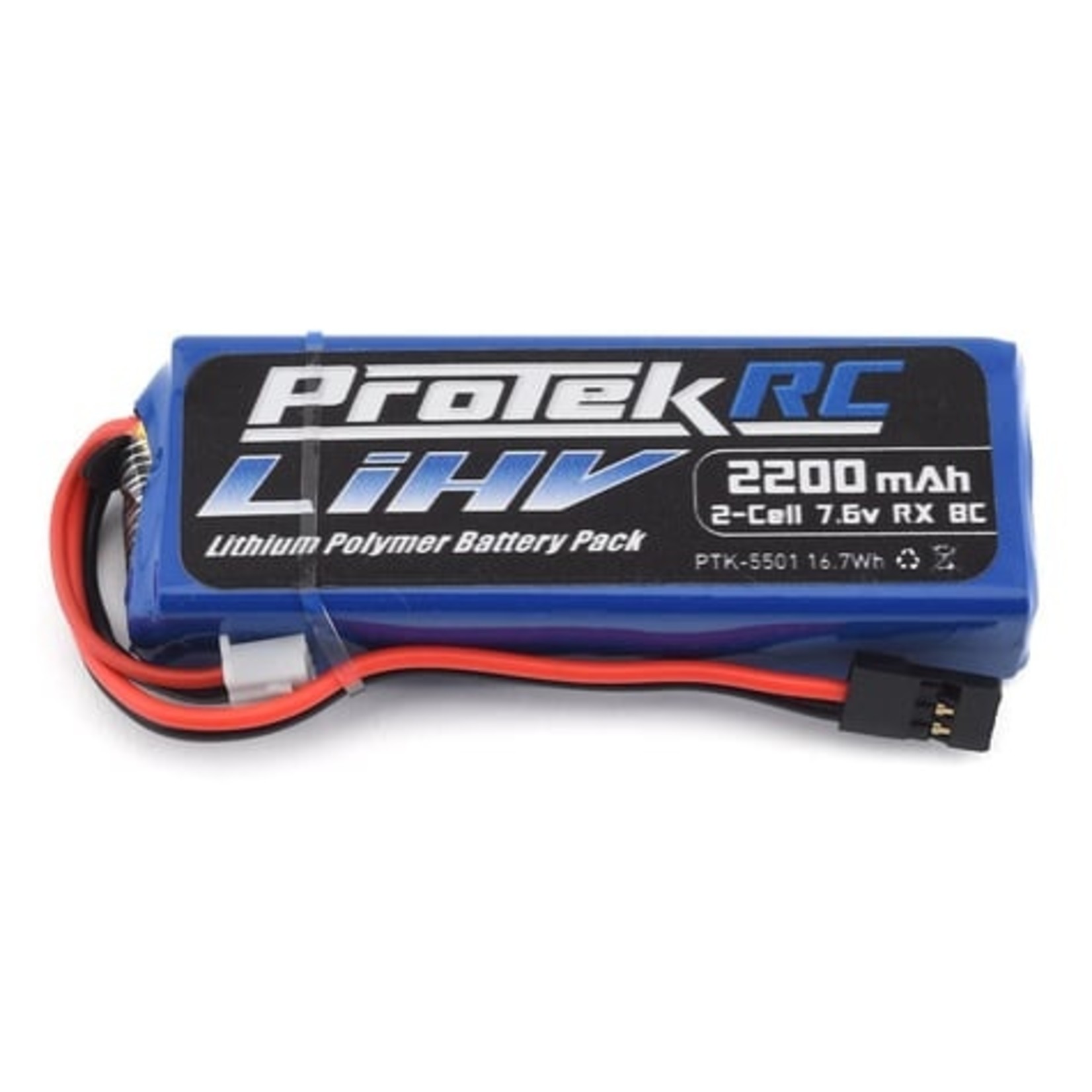 ProTek RC HV LiPo Receiver Battery Pack (Mugen/AE/8ight-X) (7.6V/2200mAh) - Extreme R/C Hobbies