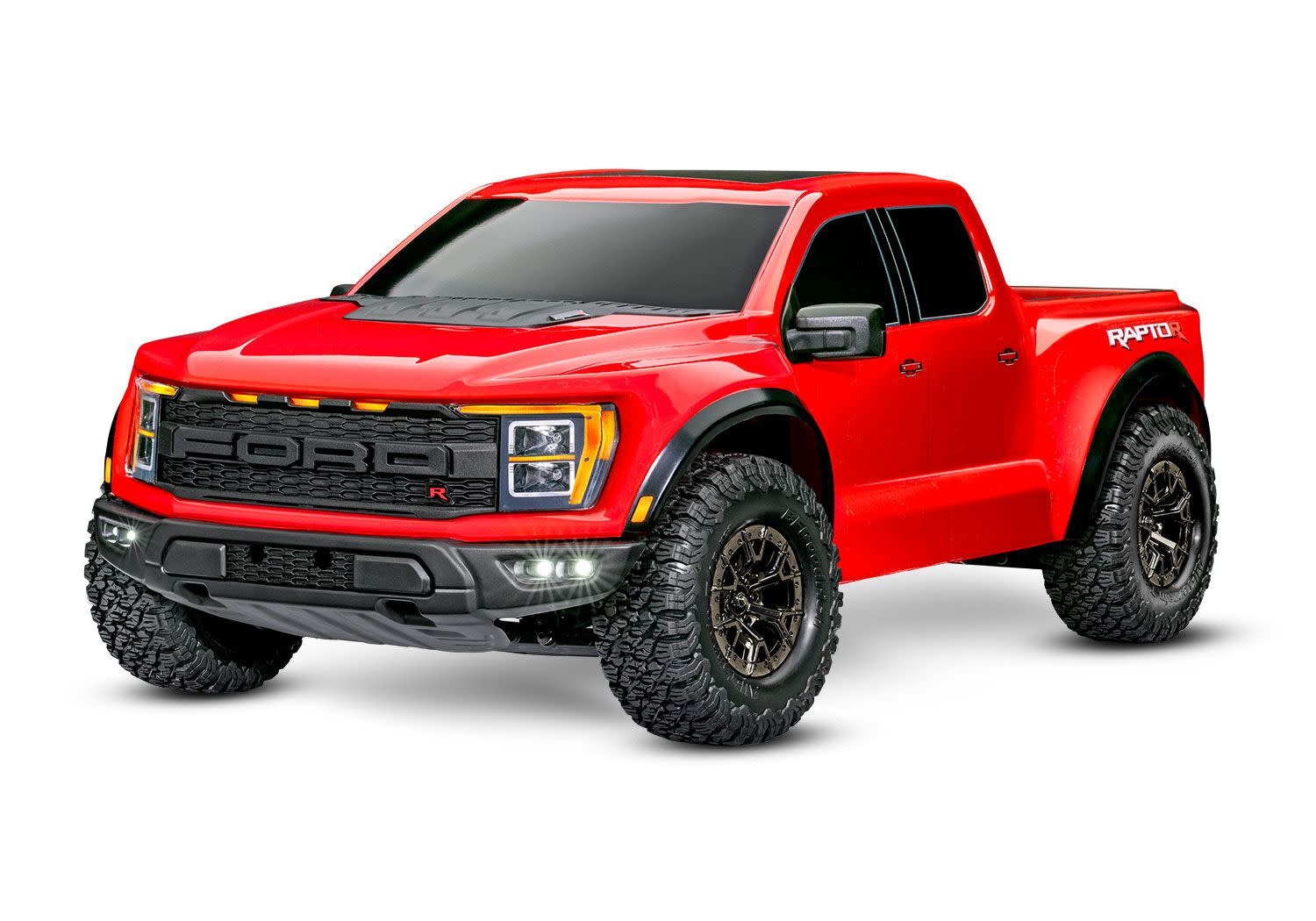 101076-4 RED Ford Raptor R: 4X4 VXL 1/10 Scale 4X4 Brushless Replica ...