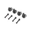 LOS314006 Lower 4-link Mount Set,Aluminum, Black(4):Mini LMT - Extreme ...