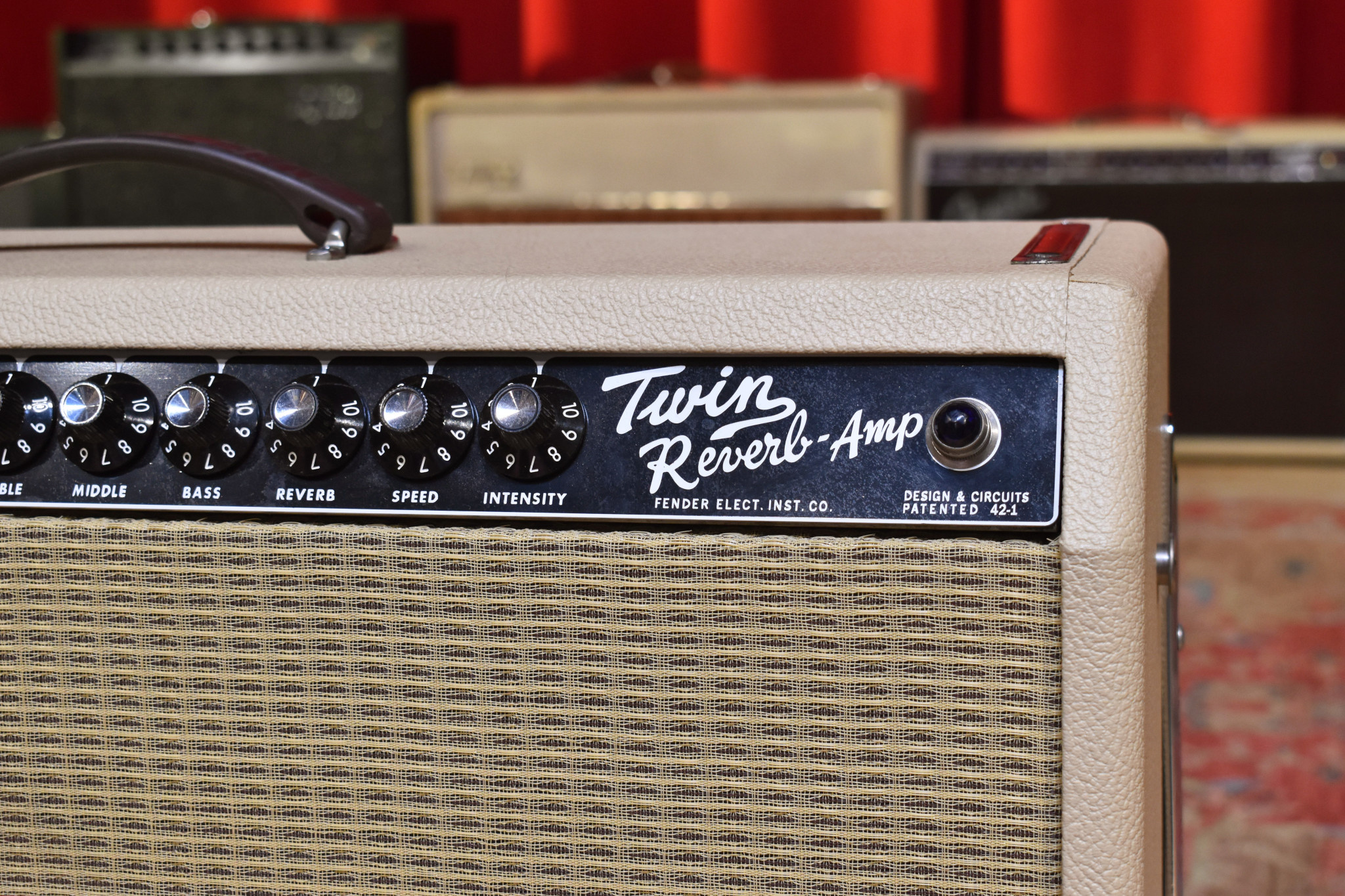 1968 Fender Twin Reverb - White - Baltimore Music Company