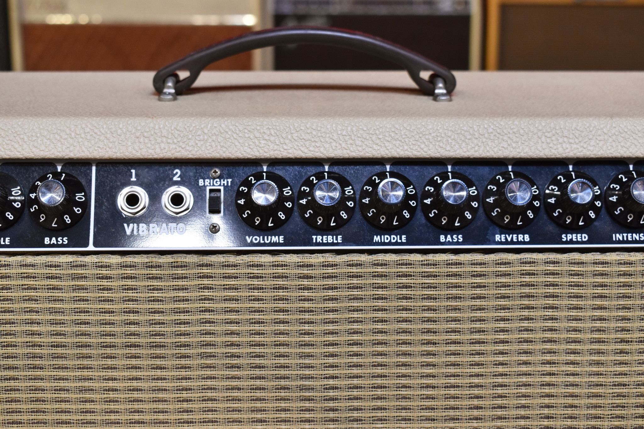 1968 Fender Twin Reverb - White - Baltimore Music Company