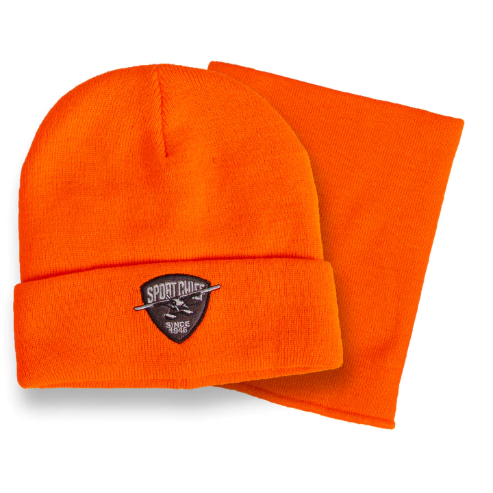 Tuque Et Cache-Cou Orange - Zone Chasse et Pêche / Ecotone Val-d'Or