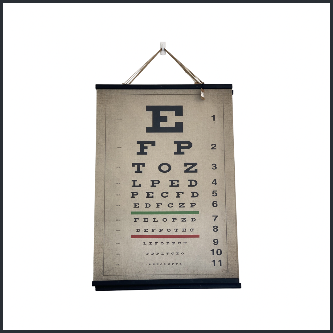 Canvas Eye Chart - The Gilded Haus