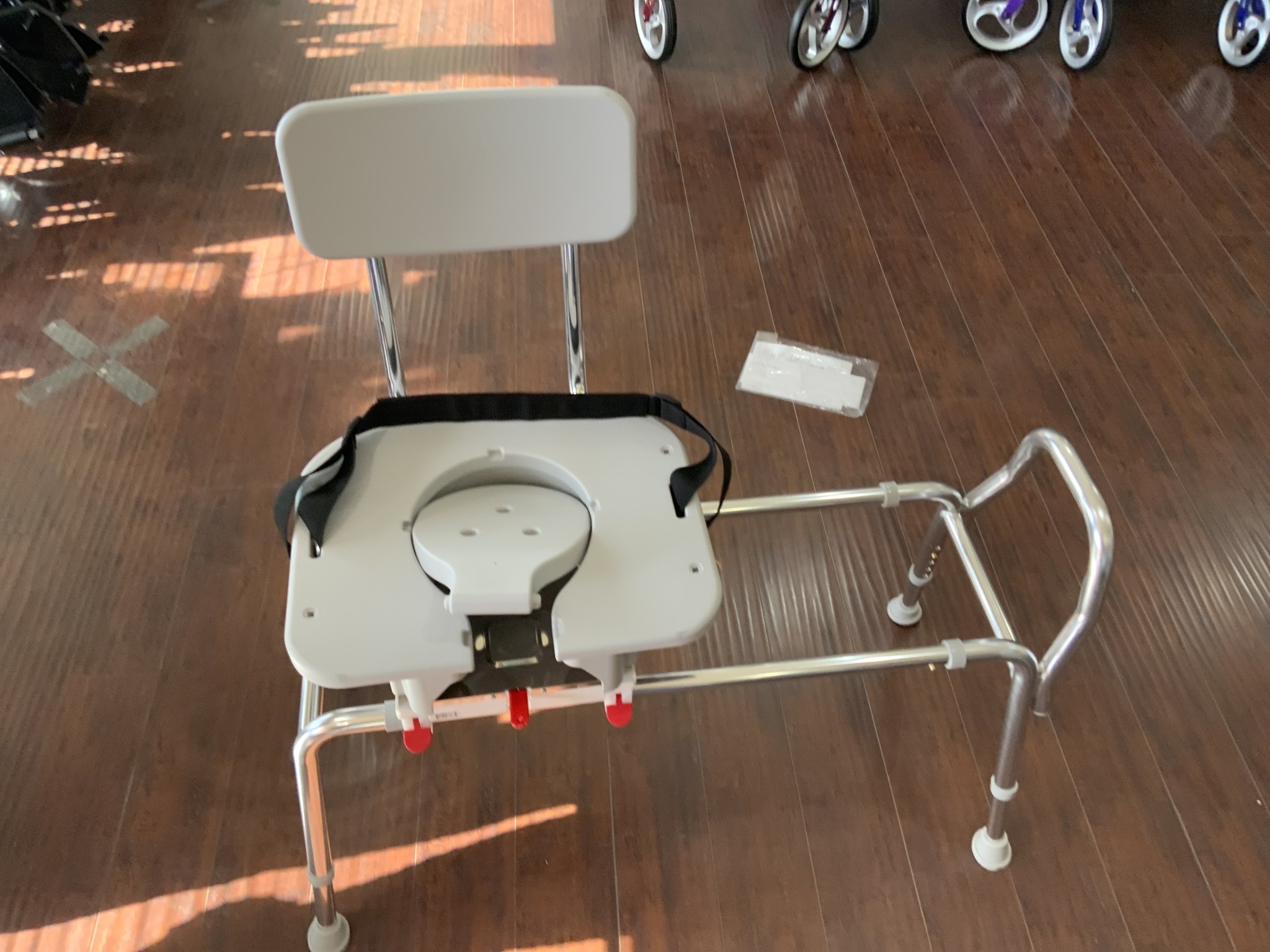 Swivel Sliding Transfer Bench W/Cut-Out (Reg.) - AME4Retail