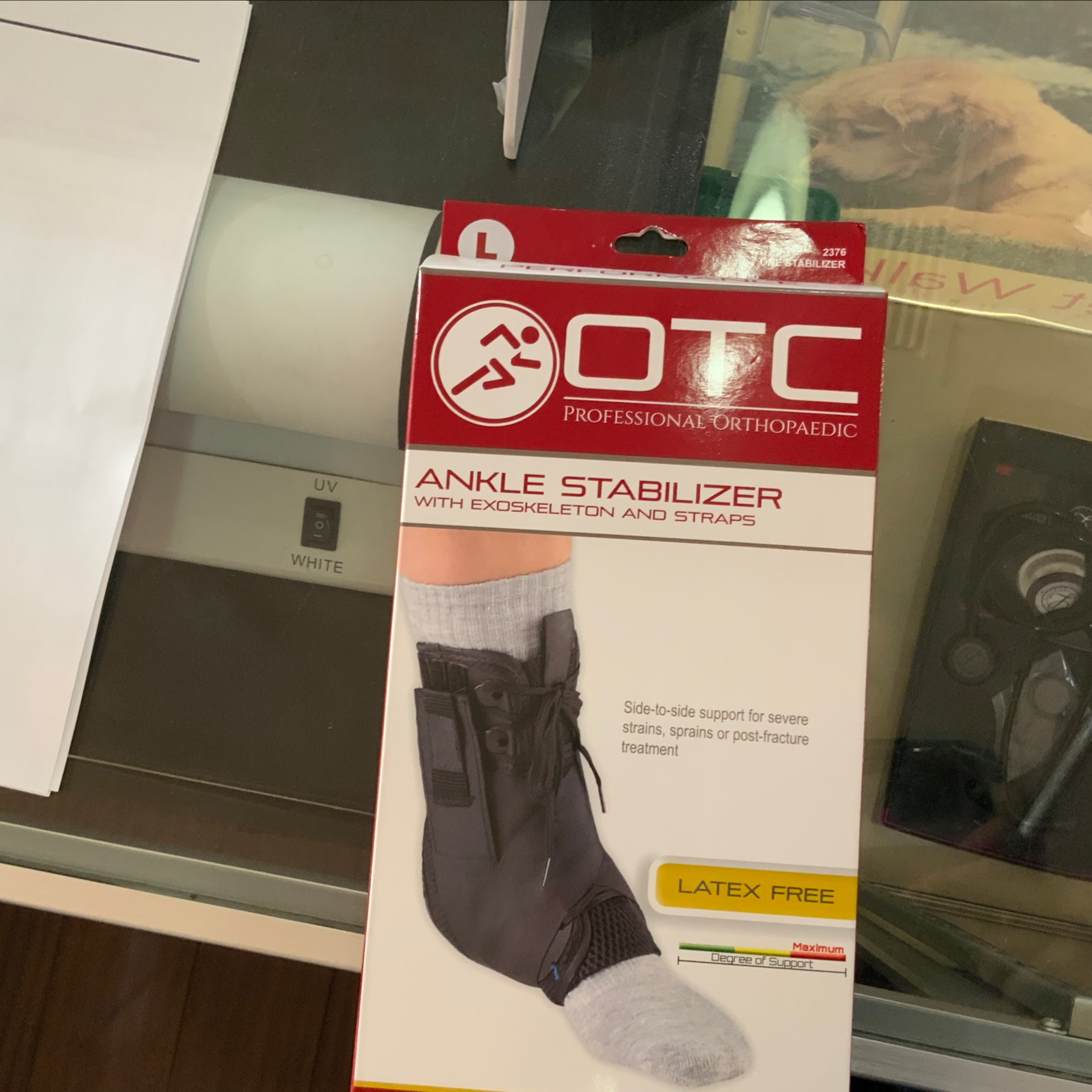 ankle stabilizer with exoskeleton and straps - AME4Retail