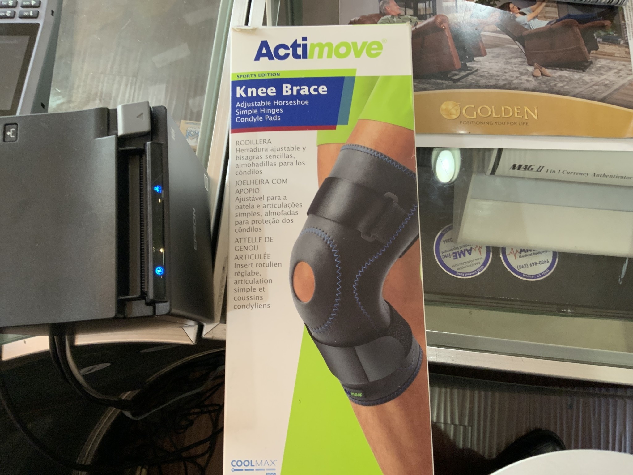 ACM Sport Knee Horseshoe BLK L - AME4Retail