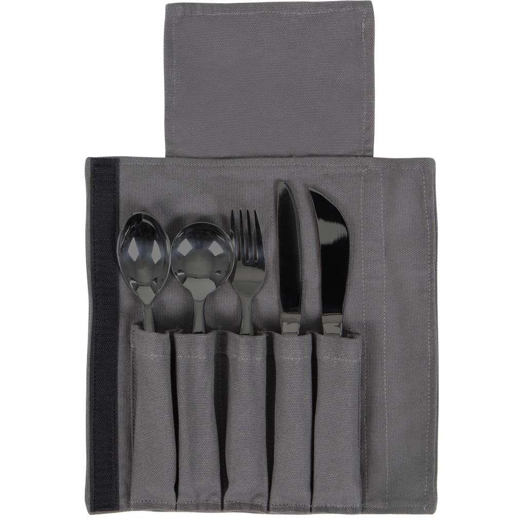 Weighted Utensil Set (5pc - Black - AME4Retail