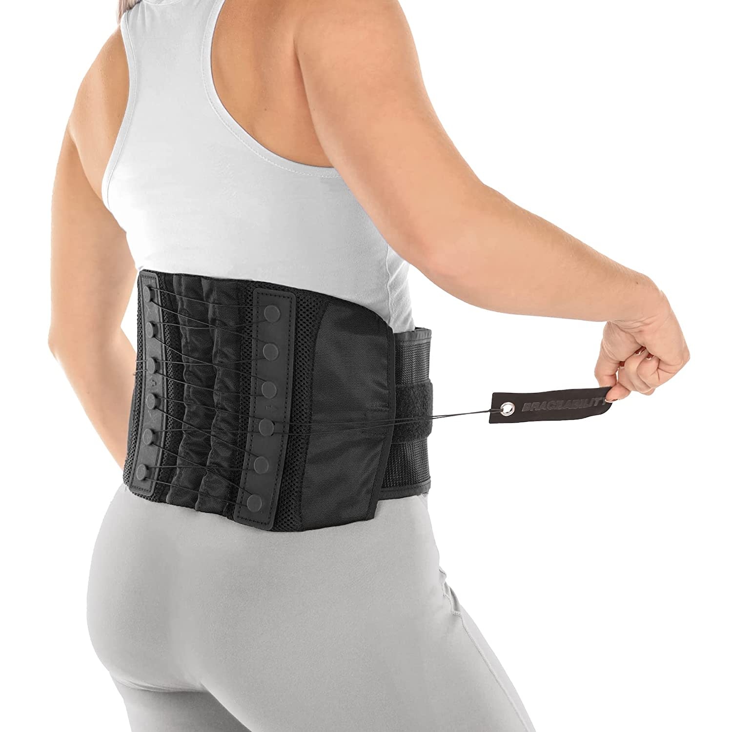Lower Back & Spine Pain Brace | Adjustable Corset Support for Lumbar ...