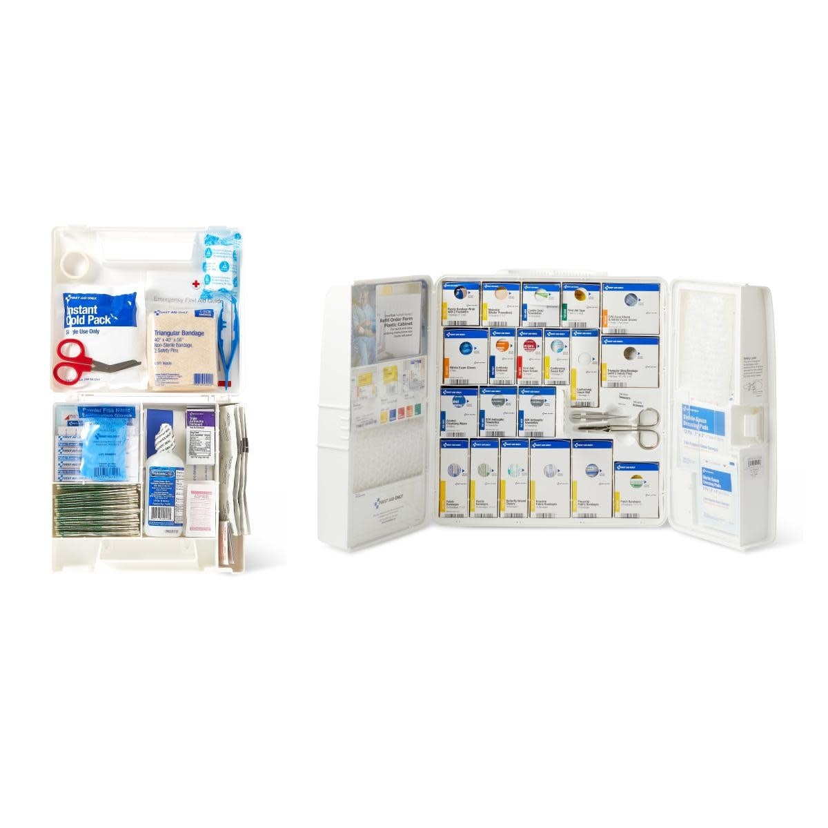 KIT,FIRST AID,GENERAL,107PIECES,25PEOPLE- Compliant with federal OSHA ...