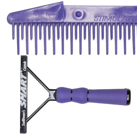 Sullivans Smart Comb w/ Grip Fluffer - The Lloydminster Pet Pad Inc.