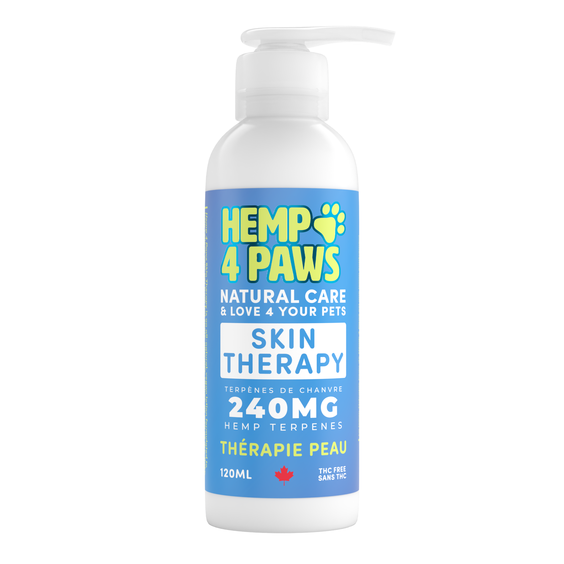 Hemp 4 Paws Skin Therapy 240MG 120ml - The Lloydminster Pet Pad Inc.