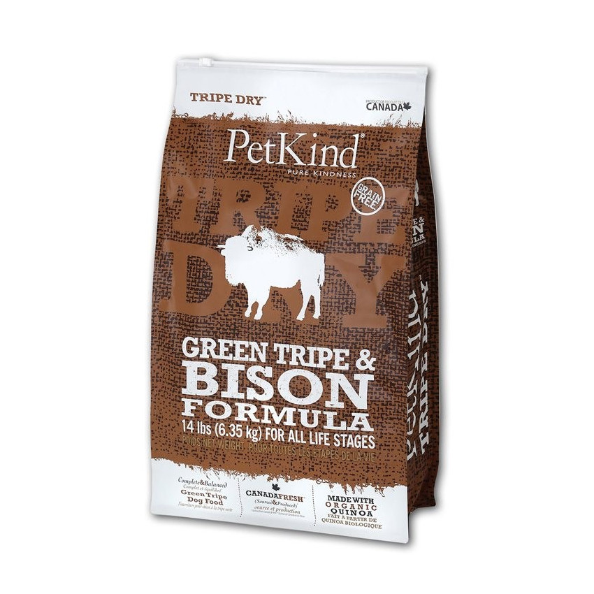 Petkind Dog Green Tripe & Bison Formula - The Lloydminster Pet Pad Inc.
