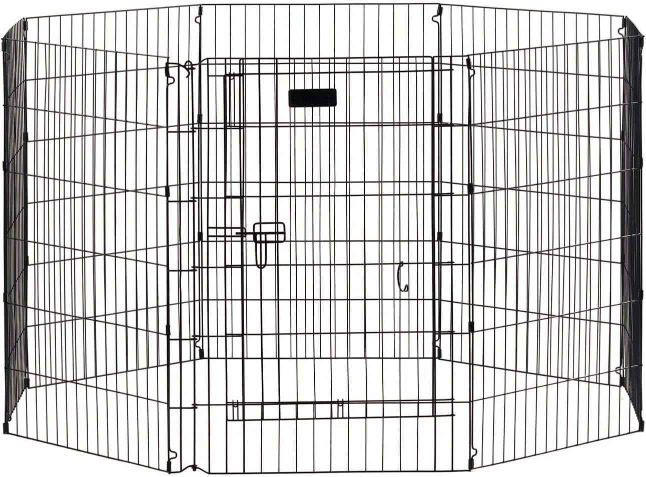 Precision Ultimate Ex-Pen w/ Door Black - The Lloydminster Pet Pad Inc.