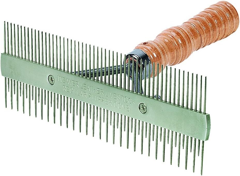 Weaver Livestock 2 Sided Comb Wood Handle - The Lloydminster Pet Pad Inc.