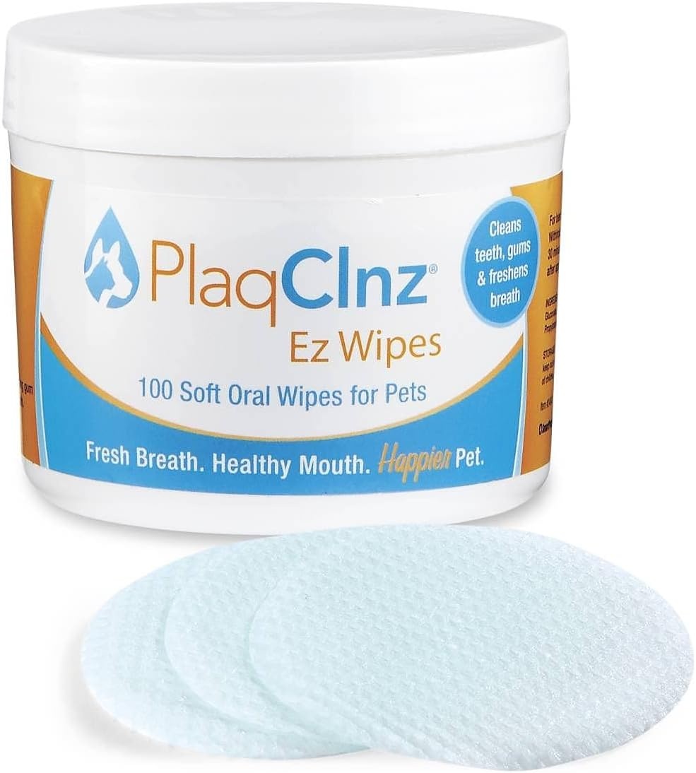 PlaqClnz EZ Wipes 100ct - The Lloydminster Pet Pad Inc.