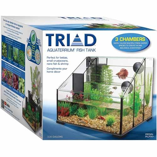 Penn Plax Triad Desktop Aquaterrium Fish Tank - The Lloydminster Pet ...