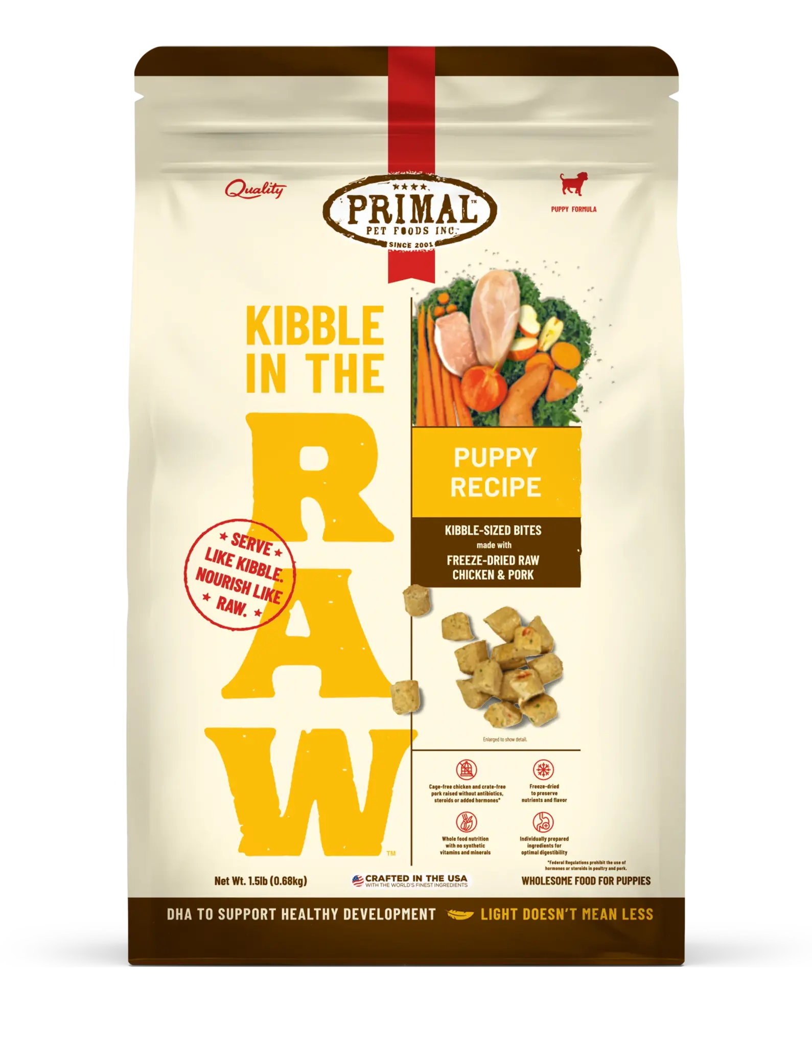 Primal Dog Kibble in the Raw Puppy - The Lloydminster Pet Pad Inc.