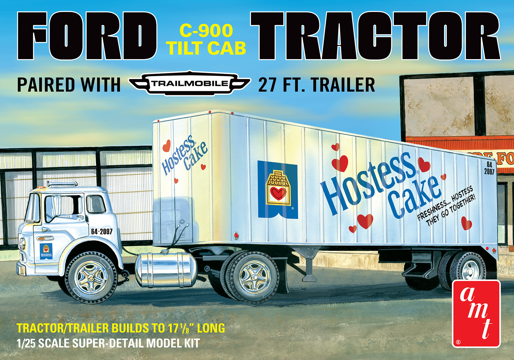 AMT- Ford C900 Hostess Truck with Trailer - Maitre des Jeux