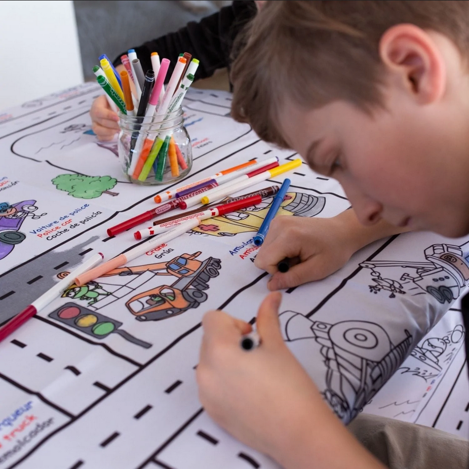 Bimoo - Nappe à colorier - Transports - Maitre des Jeux