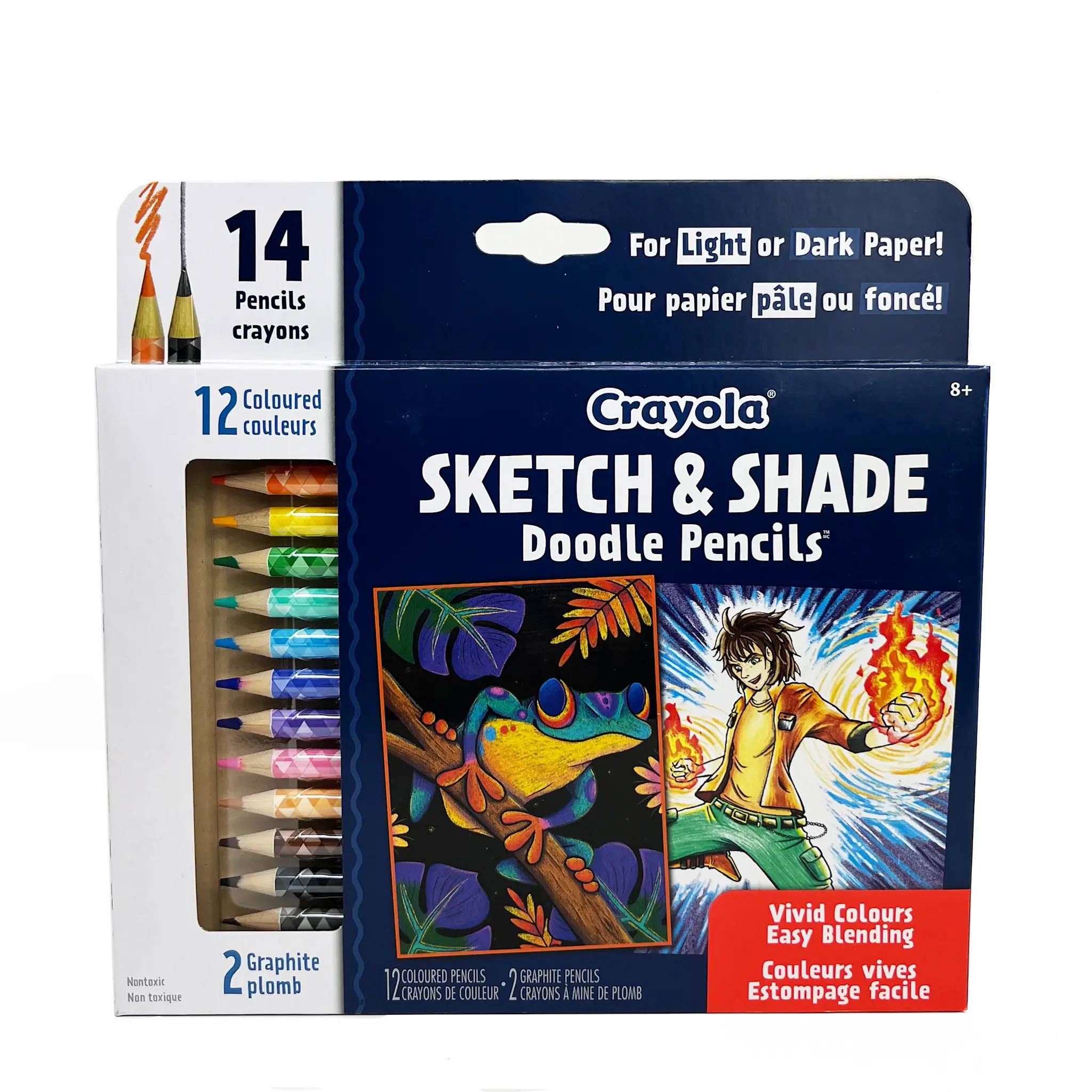 Crayola 14 crayons sketch et ombres - Maitre des Jeux