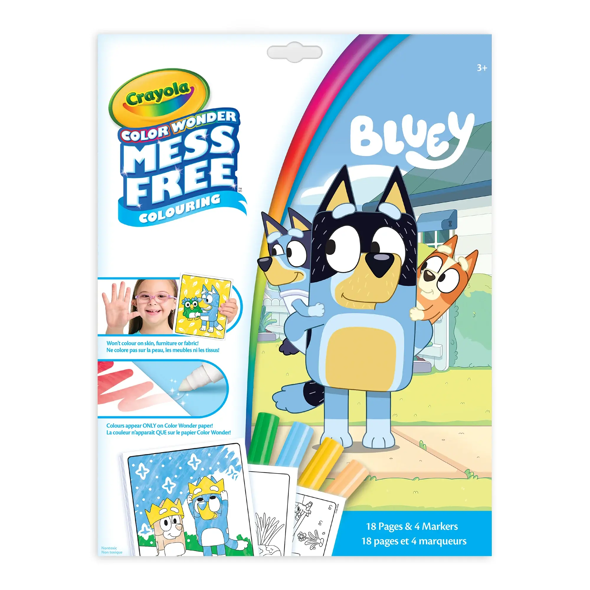 Crayola Color Wonder Bluey 18 pages et 4 marqueurs - Maitre des Jeux