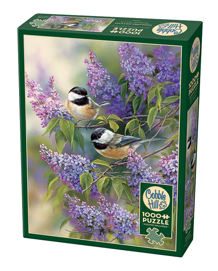 Cobble Hill 1000 - Chickadees and Lilacs - Maitre des Jeux