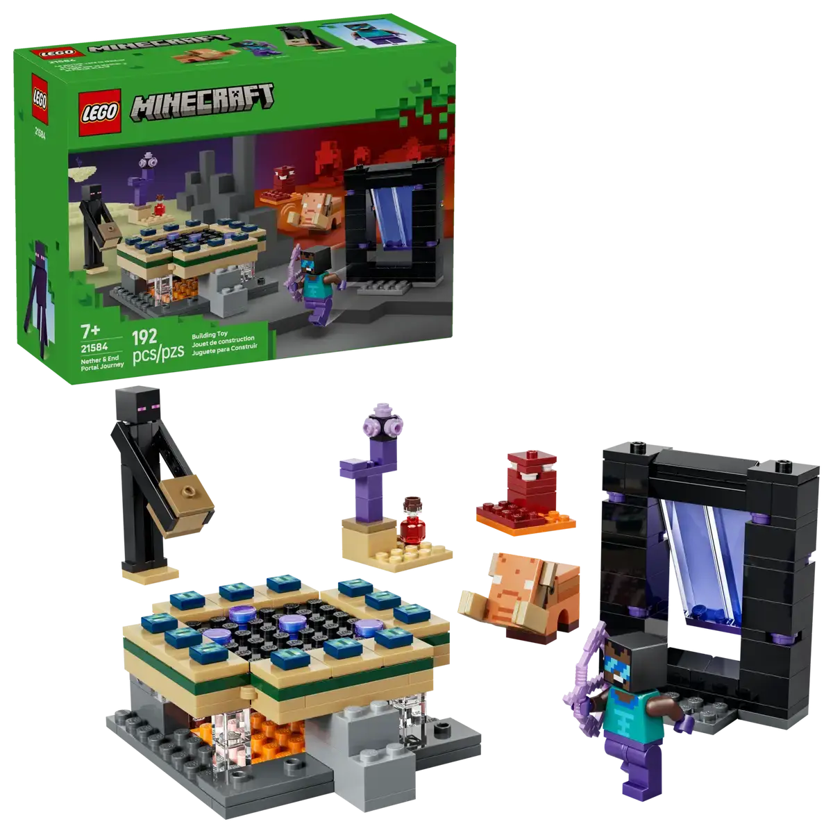 Lego Minecraft - 21584 Le portail vers le Nether et l'End - Maitre des Jeux