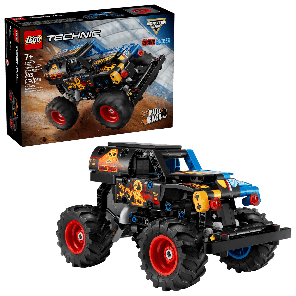 Lego 42219 Technic - Monster Jam™ Grave Digger™ Feu et glace - Maitre ...