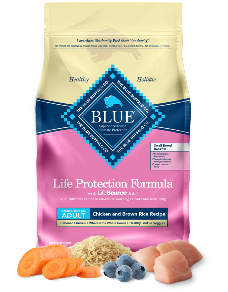 Blue Buffalo Life Protection Formula Small Breed Adult Chicken & Brown ...