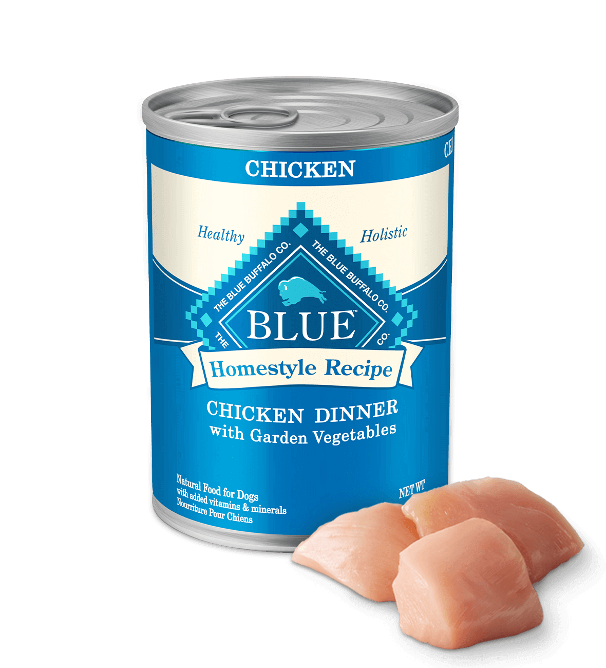 Blue Buffalo Homestyle Recipe Chicken Dinner Canned Dog Food 12.5 oz ...