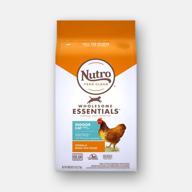 Nutro Wholesome Essentials Indoor Adult Chicken And Brown Rice Cat Food ...
