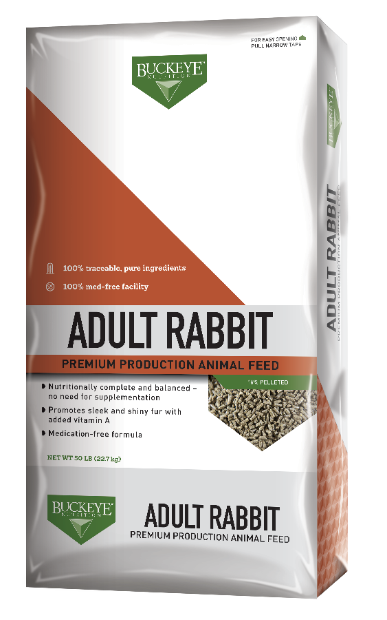 Buckeye Buckeye Adult Rabbit Feed 50 lb - Noah's Ark