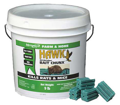 Motomco Ltd Hawk All-Weather Bait Chunx Pail - Noah's Ark