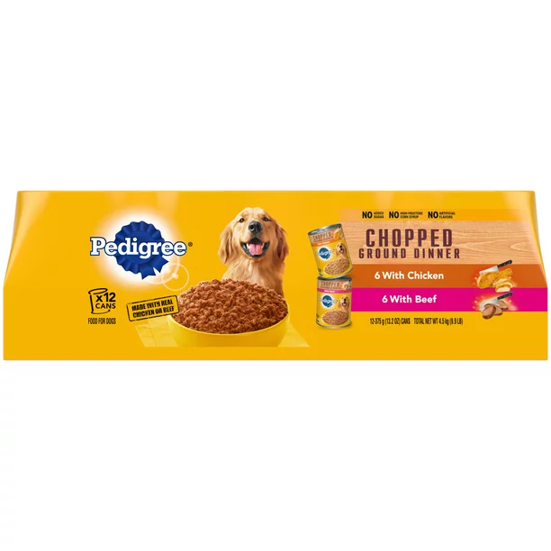 Pedigree Pedigree Chopped Chicken & Beef Variety Pack of 12 - Noah's Ark