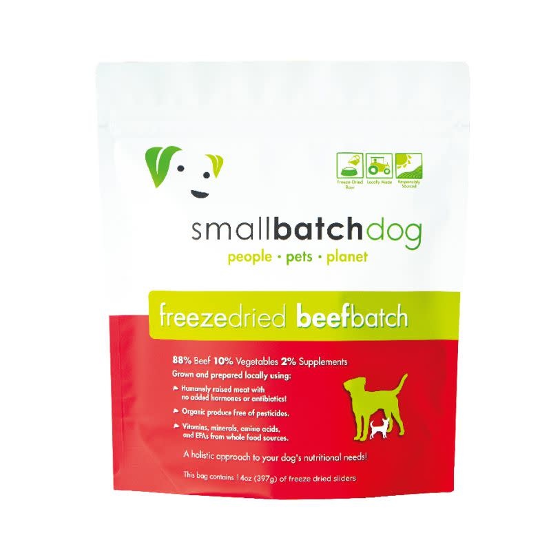 Small Batch Small Batch Dog Food FD Beef Sliders 14oz - Noah's Ark