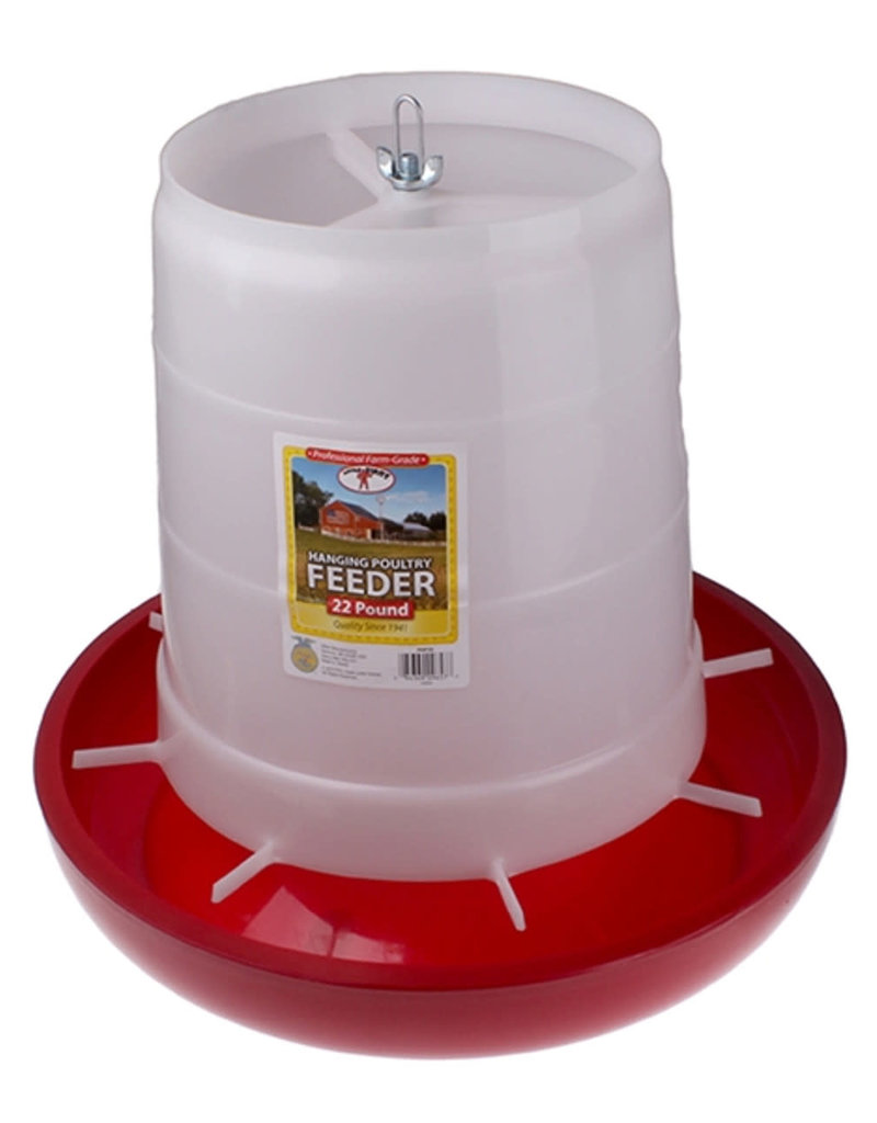 Miller Manufacturing Little Giant Plastic Hanging Poultry Feeder 22 lb ...