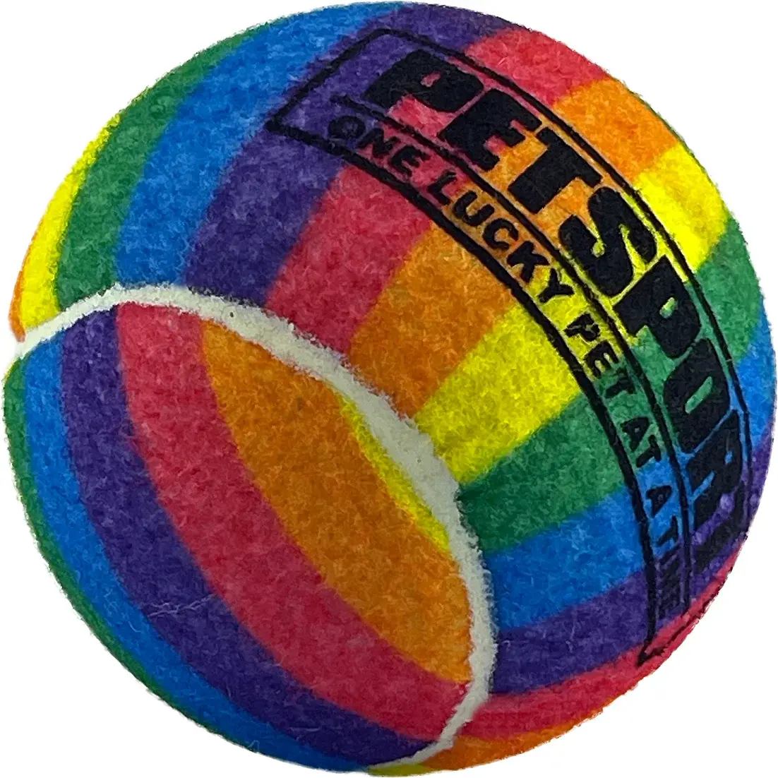 Tuff Balls Rainbow Squeak Dog Toy 4In - Noah's Ark