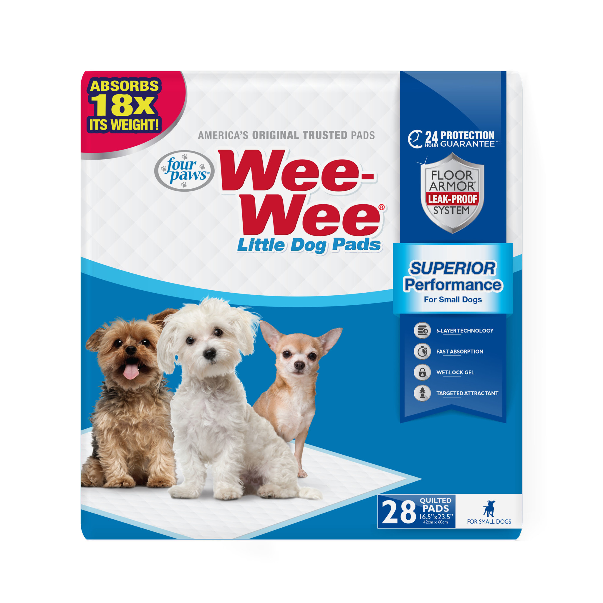 Four Paws Wee-Wee Pads for Little Dogs 28 pk - Noah's Ark