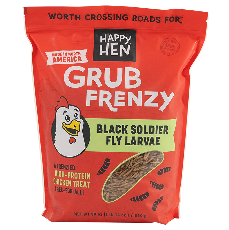 Happy Hen Grub Frenzy Black Soldier Fly Larvae - Noah's Ark
