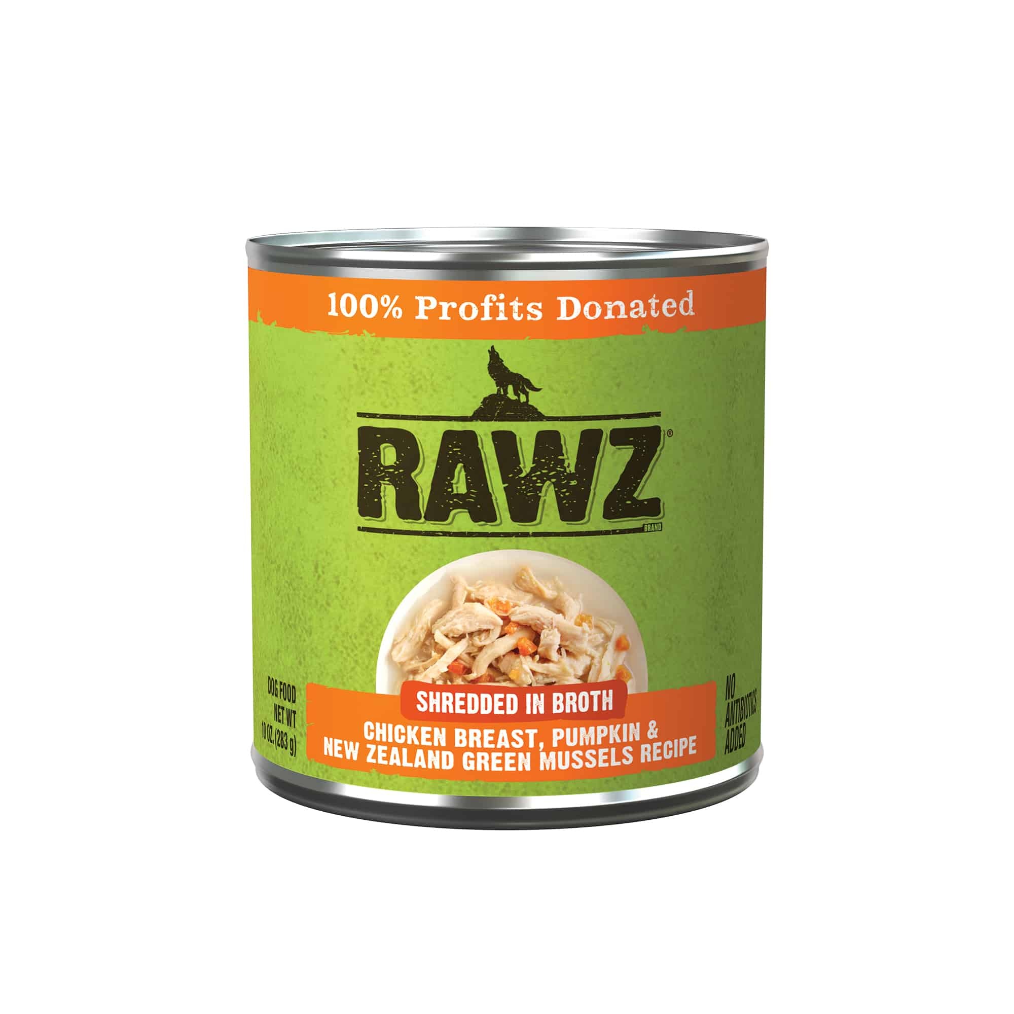 Rawz Shredded Chicken and Pumpkin Canned Dog Food 10 Oz - Noah's Ark