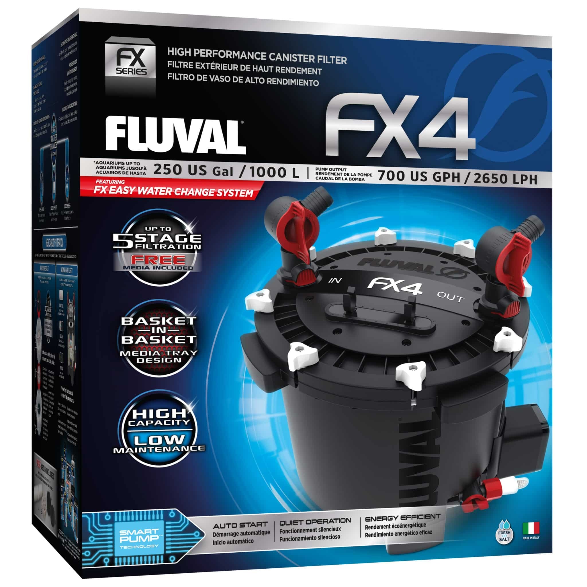 Fluval FX4 Canister Filter, up to 250 Gal - Noah's Ark