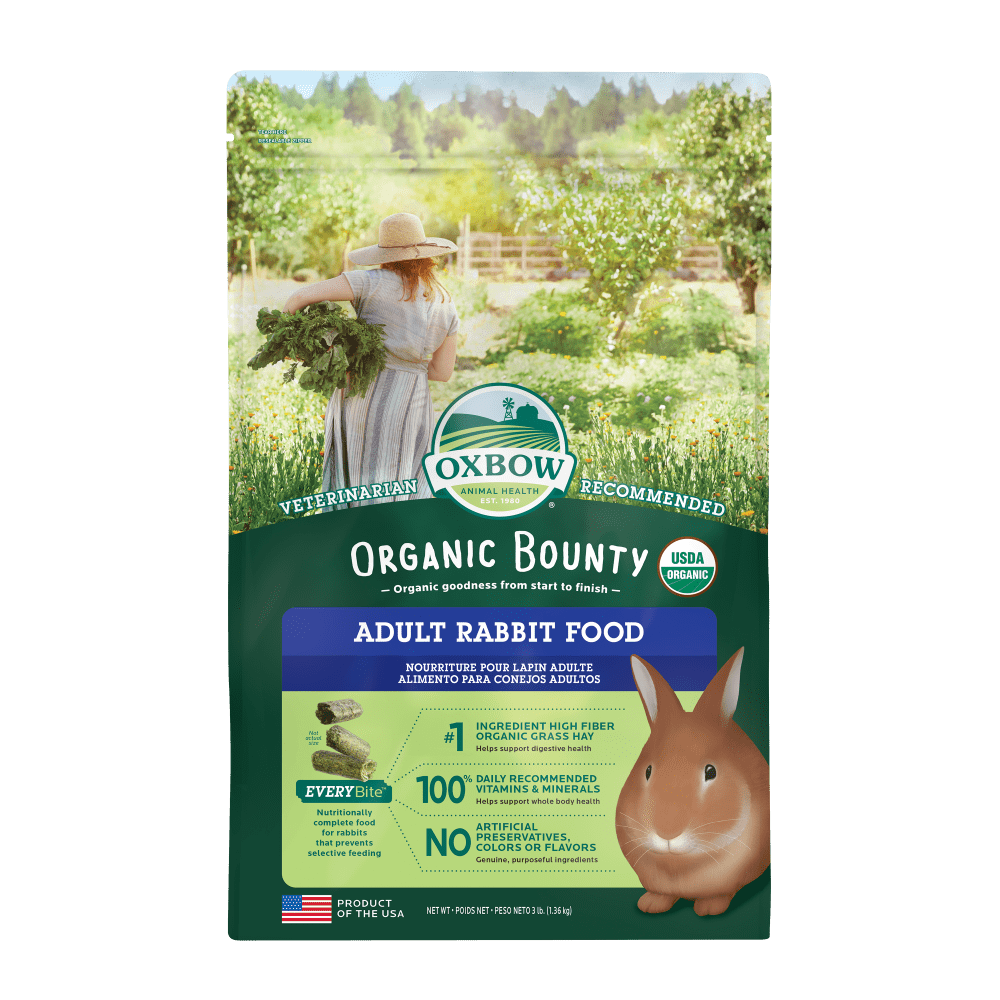 Oxbow Organic Bounty Adult Rabbit Food 3 lb - Noah's Ark