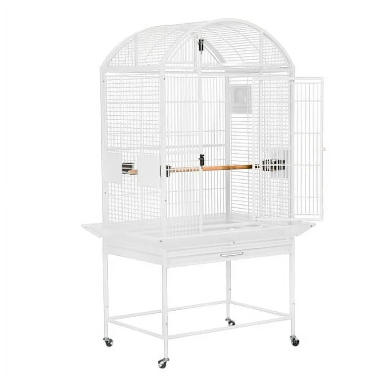 Kings Cages Dome Top Bird Cage White - Noah's Ark