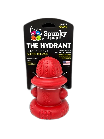 Spunky Pup Hydrant Rubber Chew Dog Toy Lg - Noah's Ark