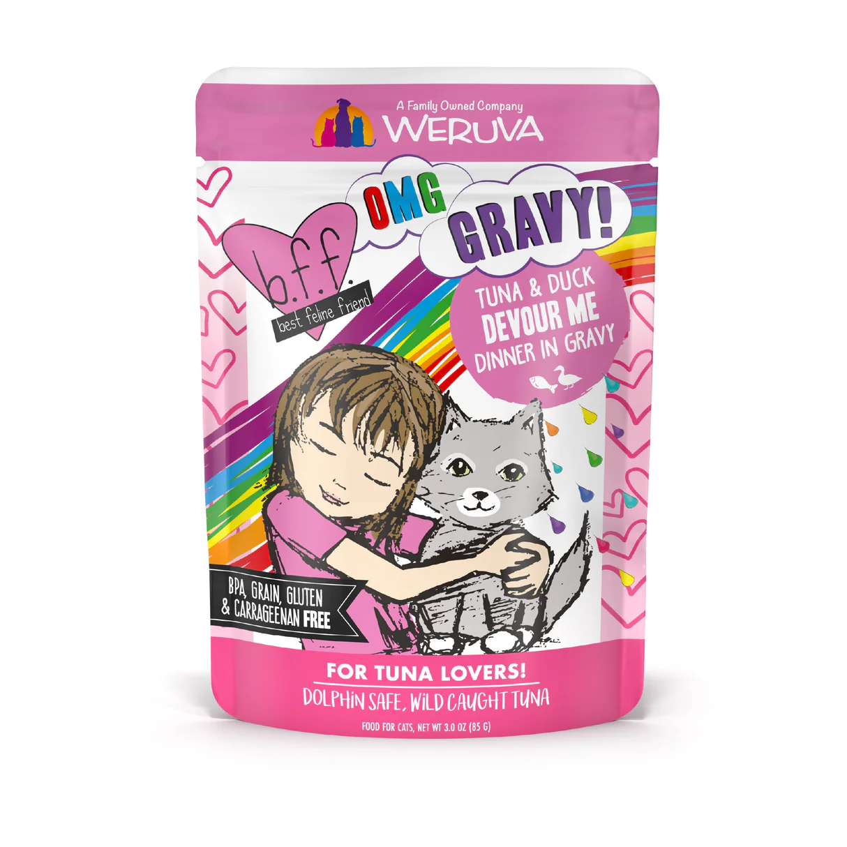 BFF OMG Devour Me Tuna & Duck 3Oz pouch - Noah's Ark