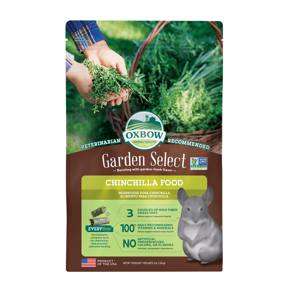 Oxbow Garden Select Chinchilla Food 3Lb - Noah's Ark