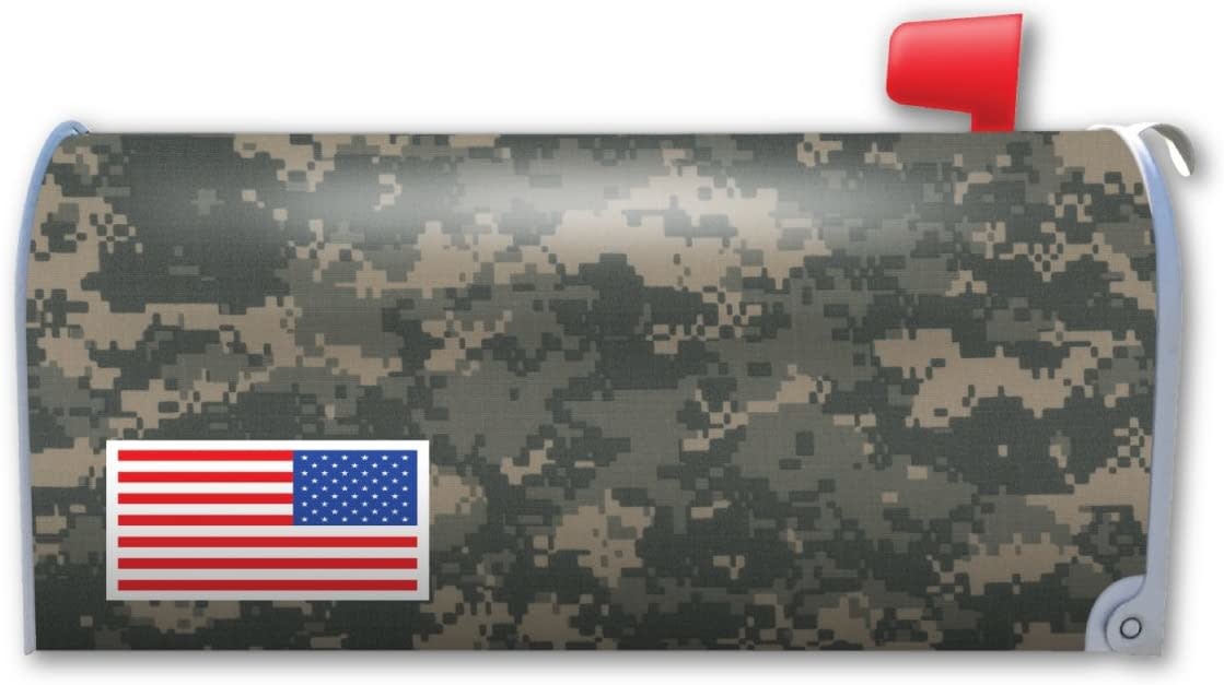 Camo US Flag Mailbox Cover - Family Crests & Puzzled Etc