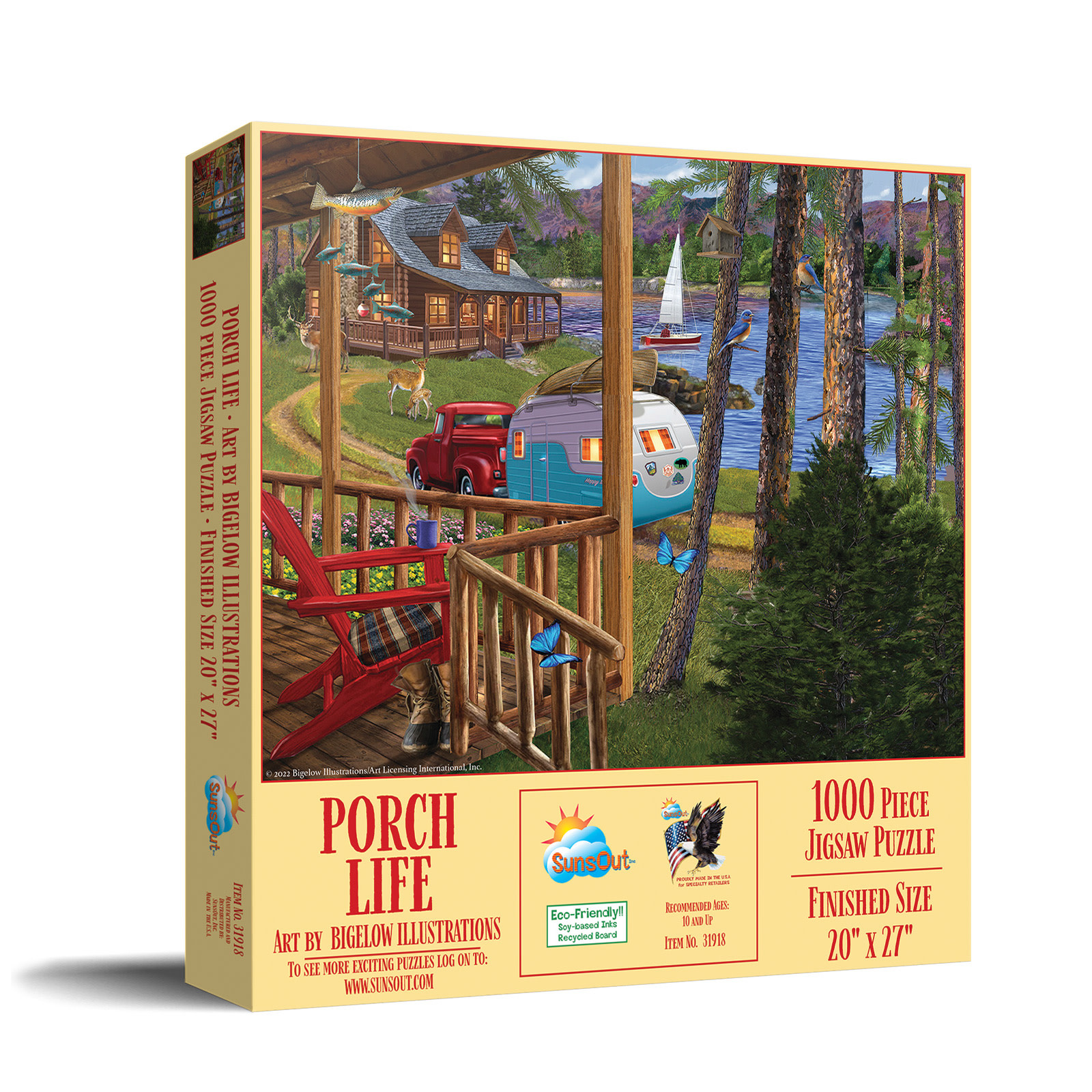 Porch Life Puzzle 1000 Pieces - Family Crests & Puzzled Etc